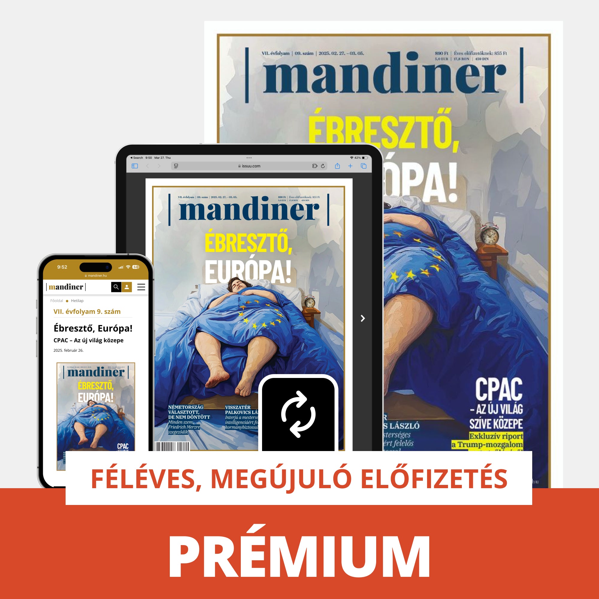 Prémium féléves előfizetés – Mandiner Előfizetés